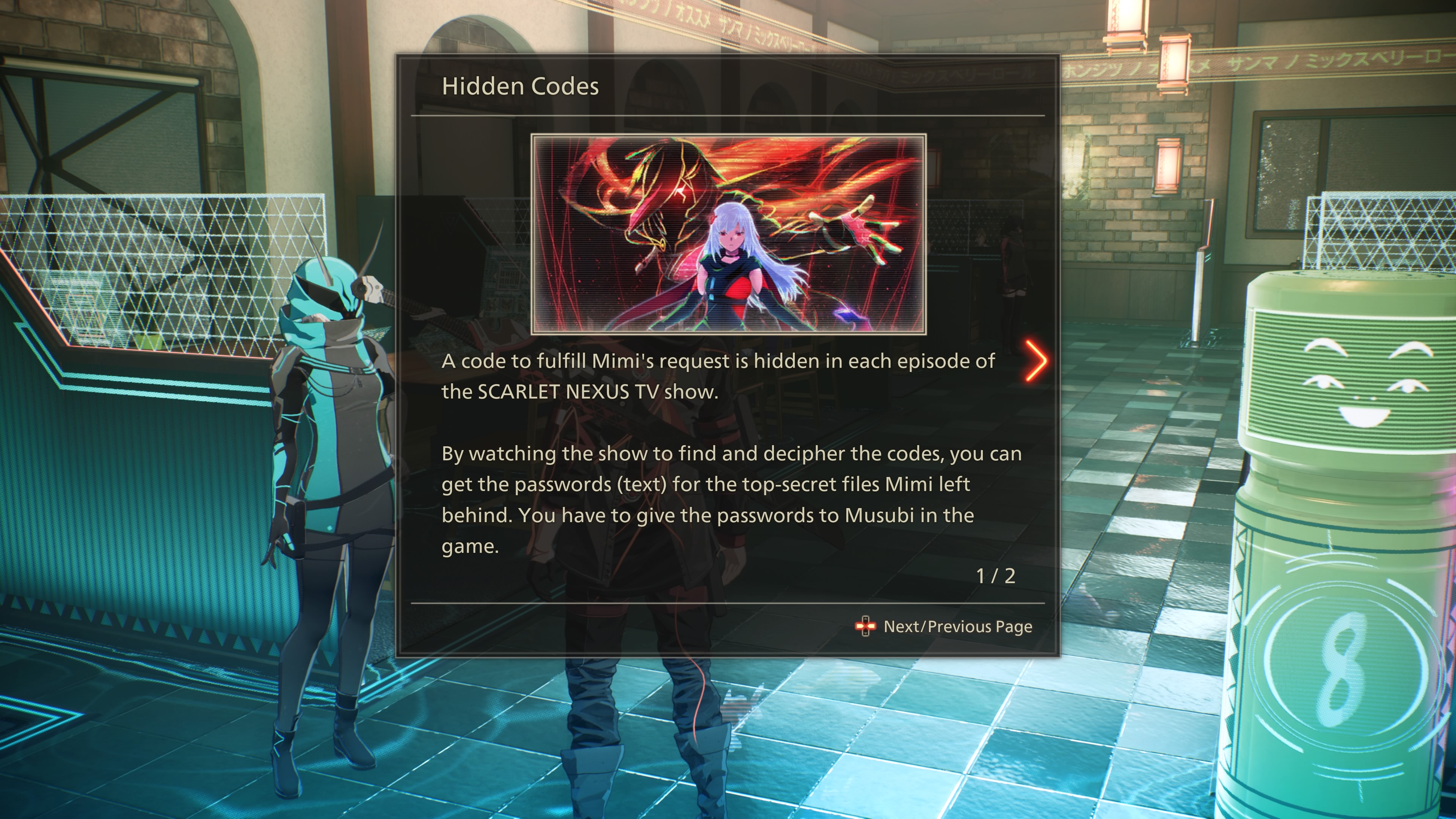 All Scarlet Nexus Musubi codes for the anime TV tie-in | VG247